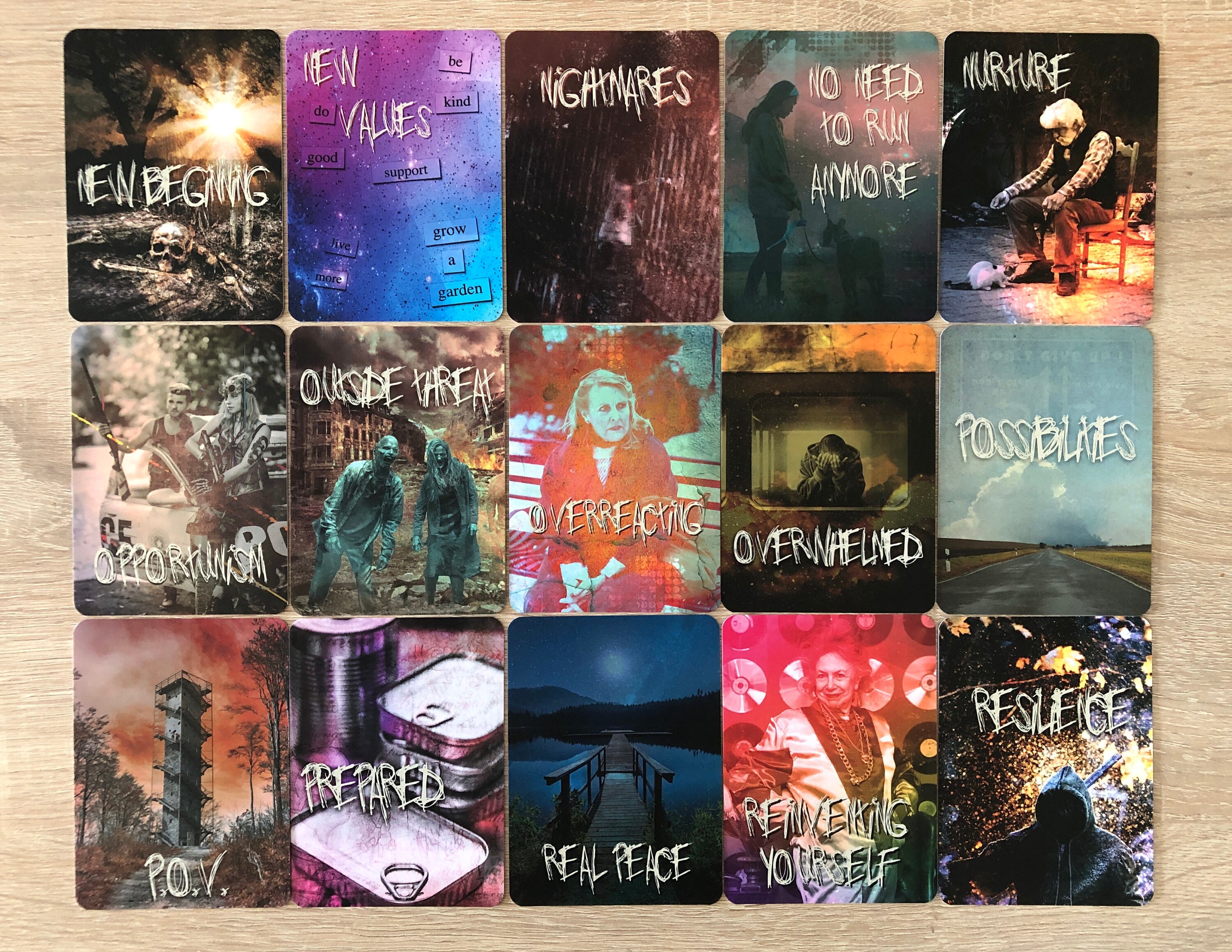 Zombie Oracle - A Post-apocalyptic Zombie Tv Show Themed Deck (60 Cards ...