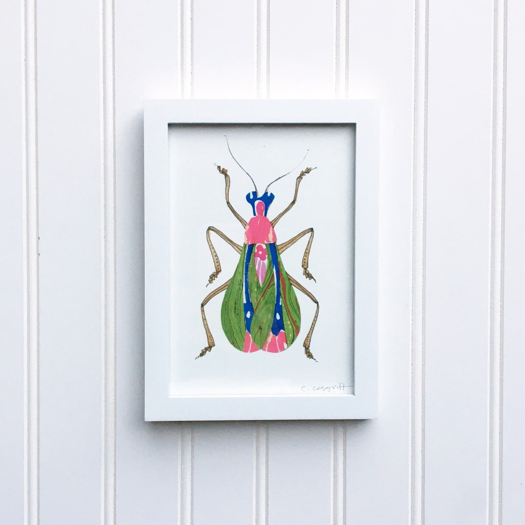 Art Nouveau Bug Art Print - Etsy