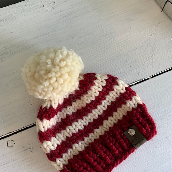 Red Knit Hat - Etsy