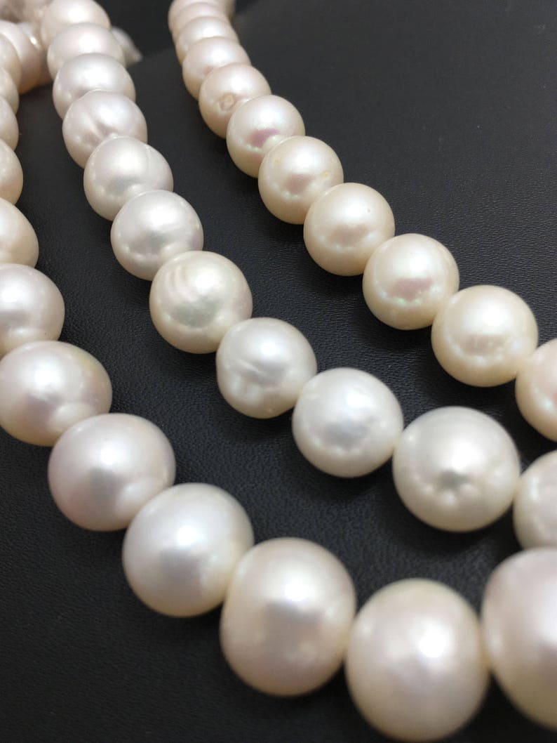 9 10 Mm Pearl Plain Smooth Round Gemstone Beads Strand Sale - Etsy