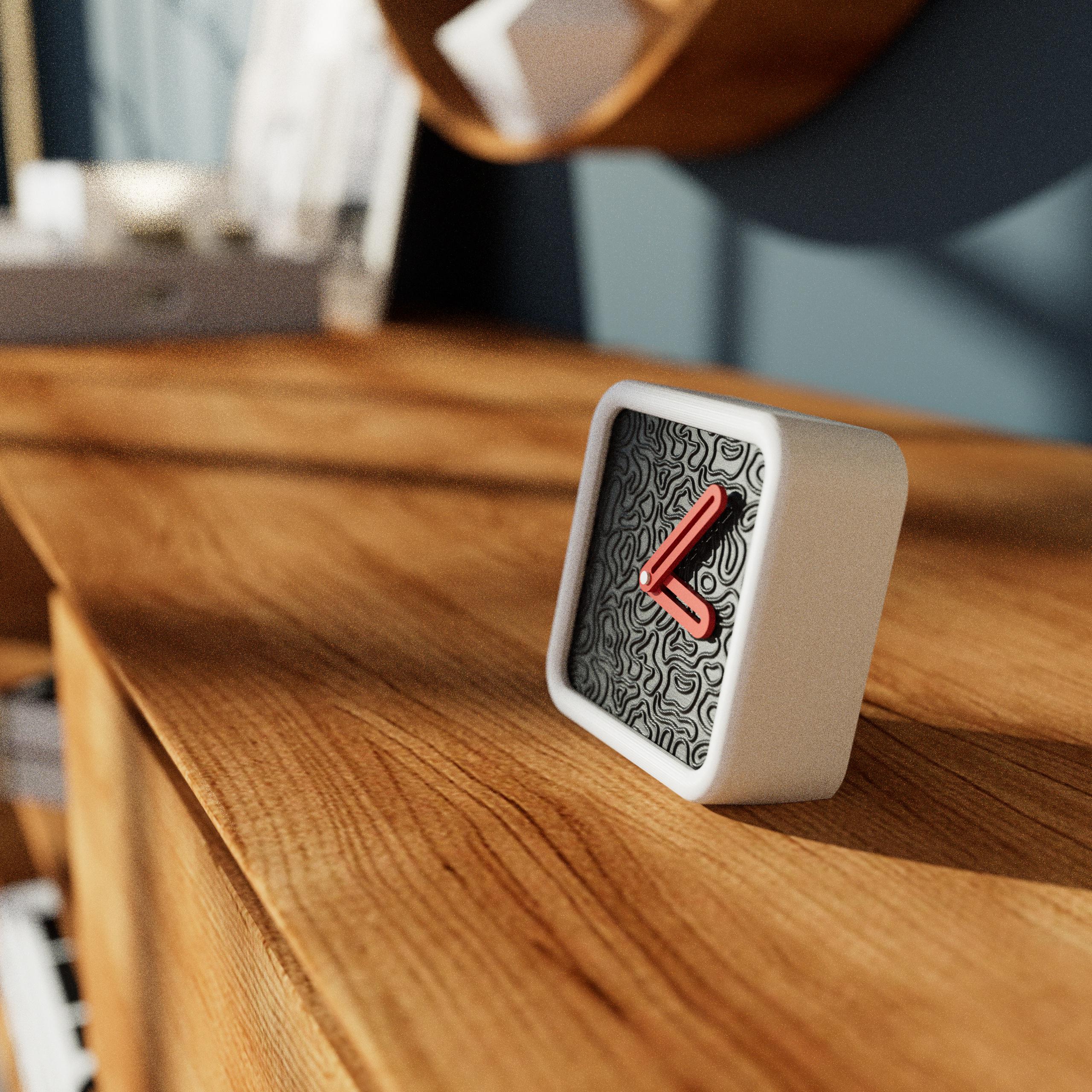 TOPO CLOCK: Modern, Desk Clock With a Topographic Twist Unique Gift - Etsy