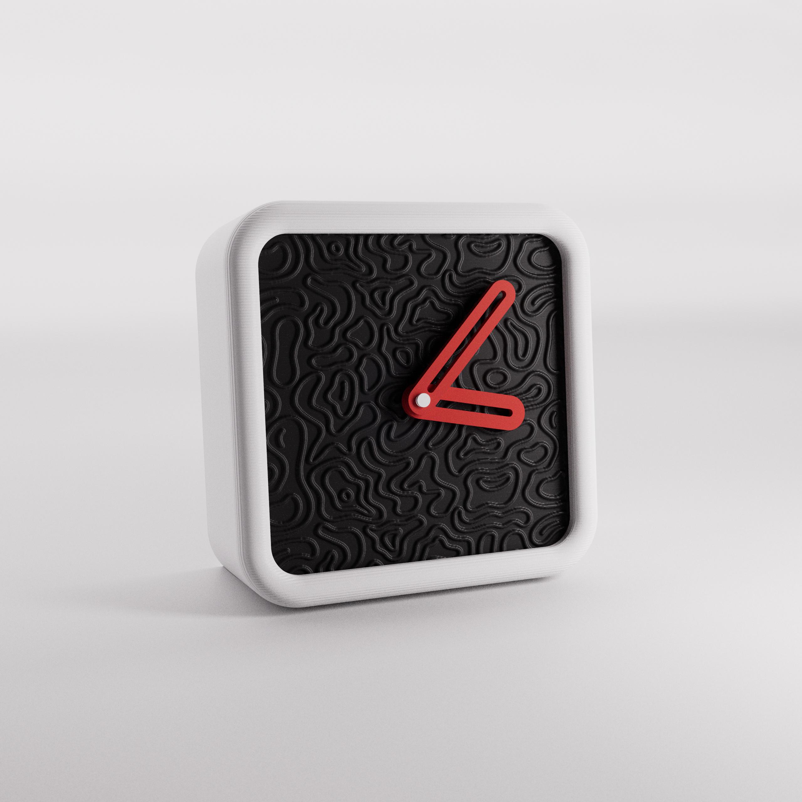 TOPO CLOCK: Modern, Desk Clock With a Topographic Twist Unique Gift - Etsy