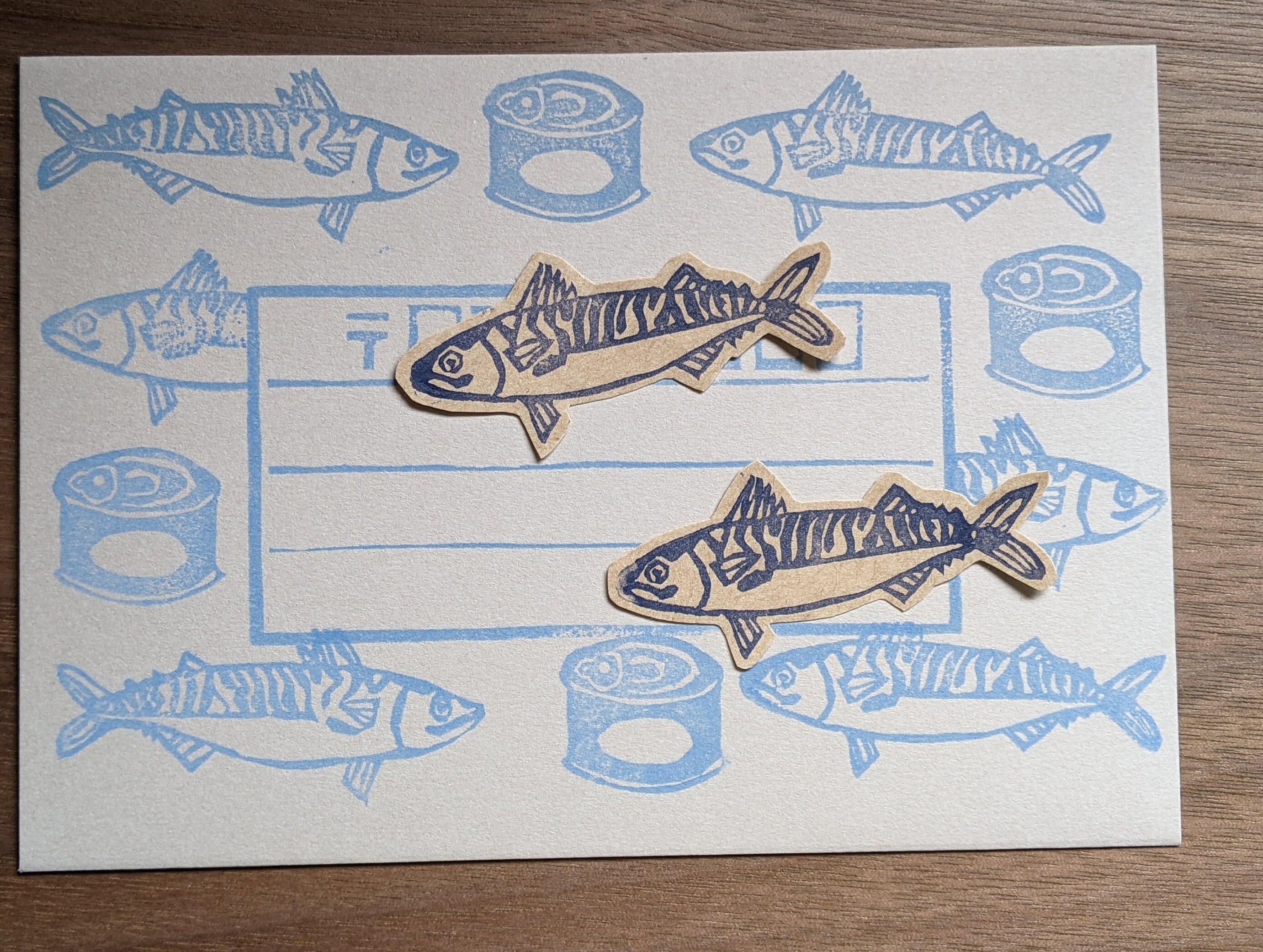 Hand-carved Mackerel Eraser Rubber Stamp for Papercraft and Fabric - Etsy