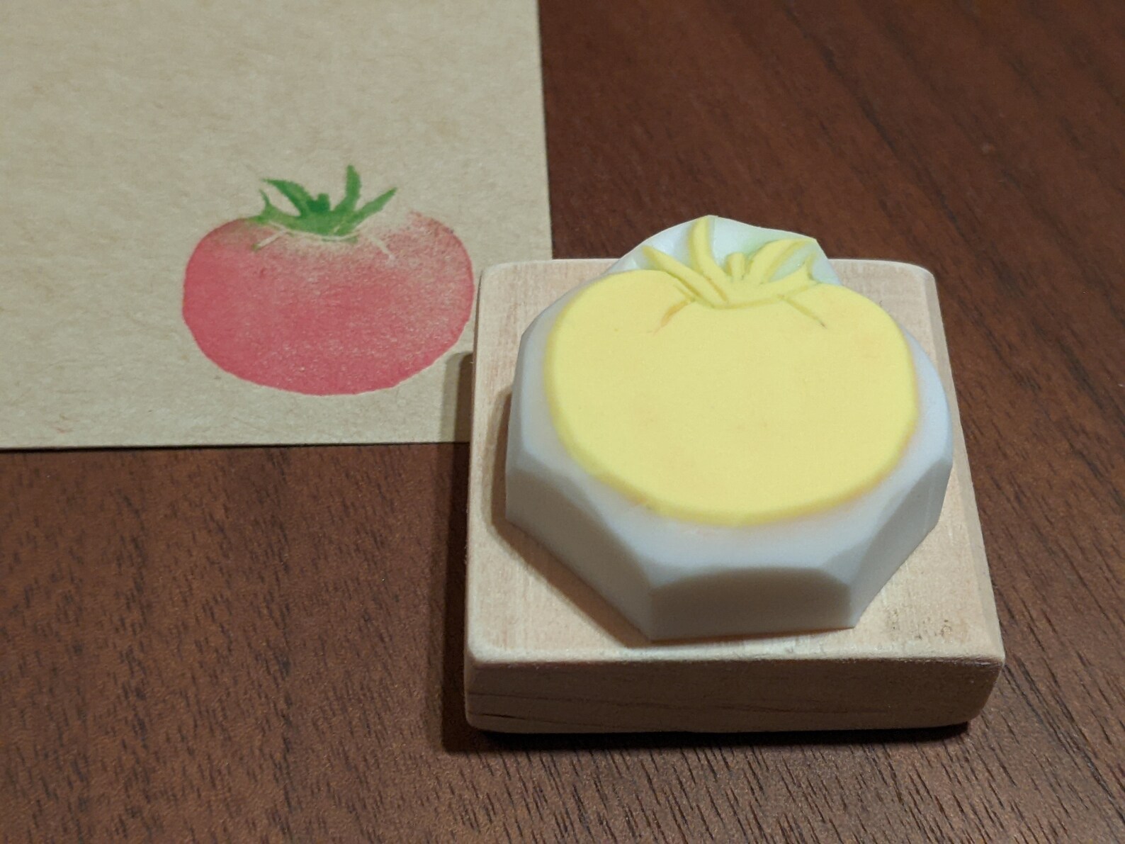 Hand-carved Tomato Eraser Rubber Stamp for Papercraft and Fabric - Etsy