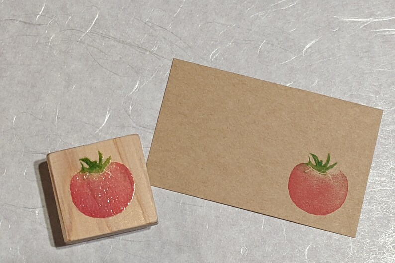 Hand-carved Tomato Eraser Rubber Stamp for Papercraft and Fabric - Etsy