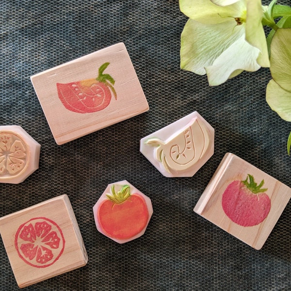 Tomato Stamp - Etsy