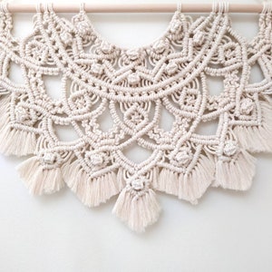 Macrame Half Mandala, Semi Circular Macrame Wall Hanging, Bohemian Home ...