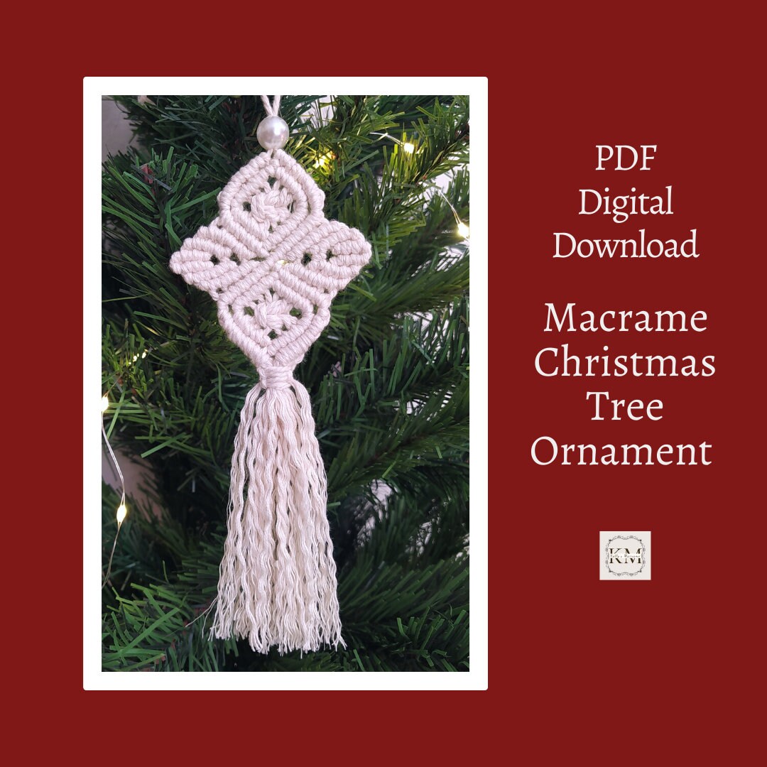 DIY New Macrame Star Ornament Pattern, PDF Instant Download, Christmas ...