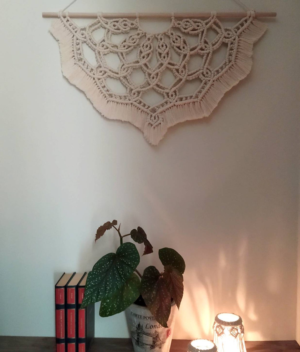 Macrame Half Mandala Semi Circular Macrame Wall Hanging for - Etsy