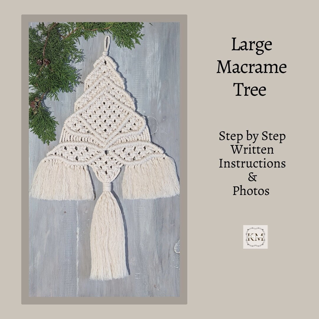 Large Macrame Tree Wall Hanging Pattern. PDF Digital Download. Written ...