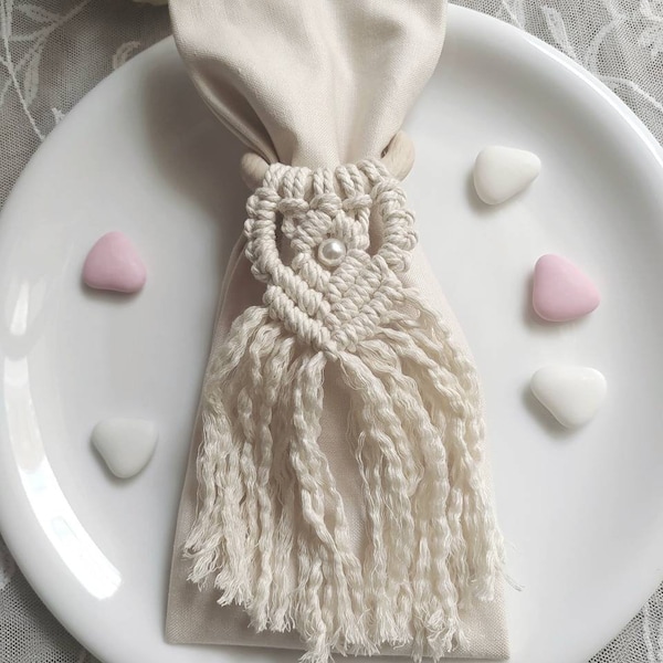 Macrame Napkin Rings - Etsy