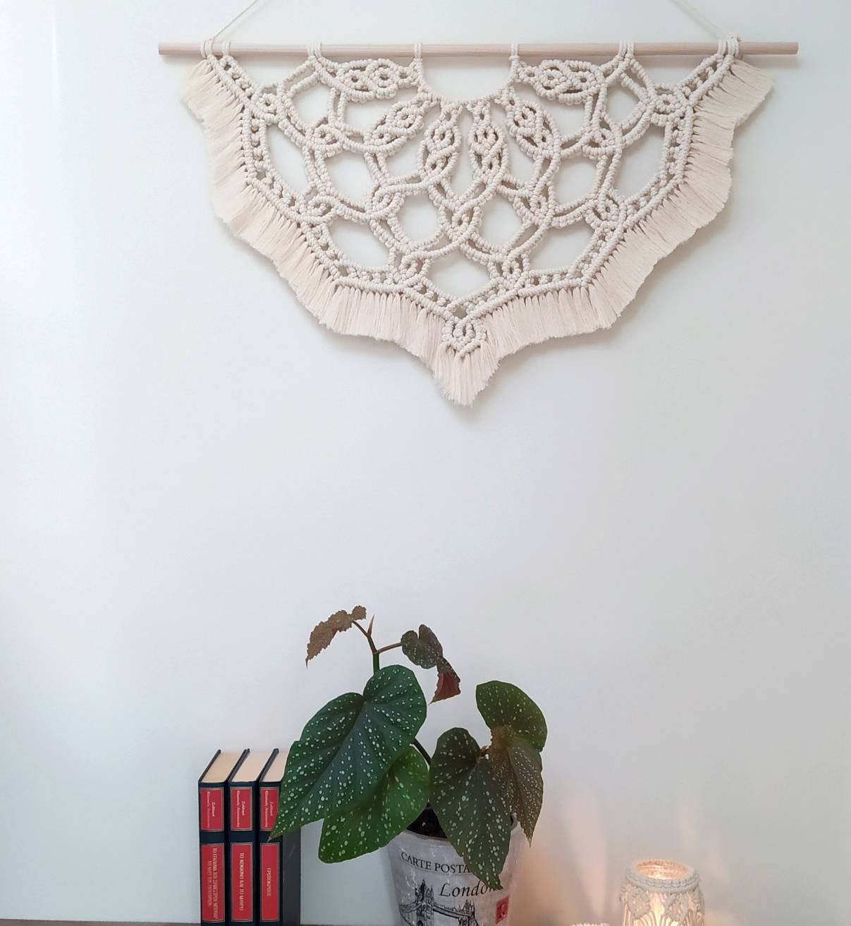 Macrame Half Mandala Semi Circular Macrame Wall Hanging for - Etsy