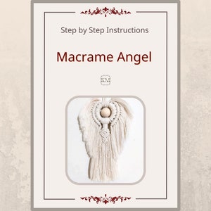 Macrame Angel Pattern. PDF Digital Download. Step by Step Written Instructions. DIY Home Decor ...