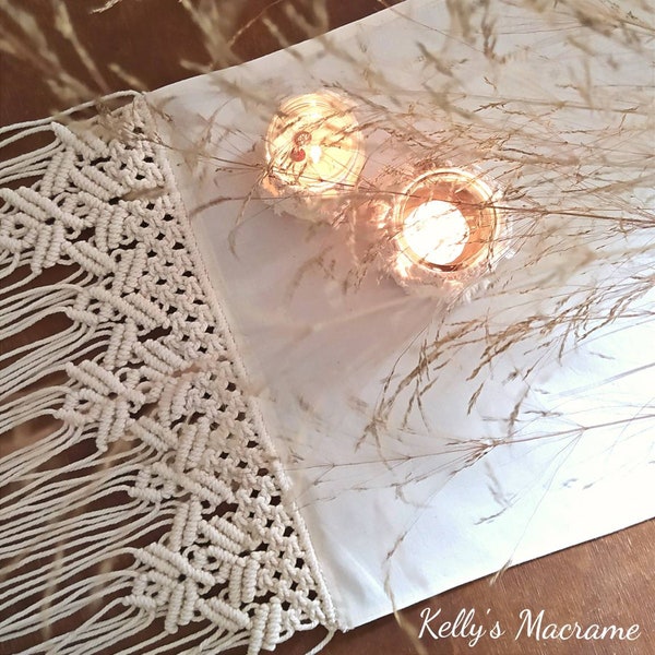 Macrame Table Runner - Etsy