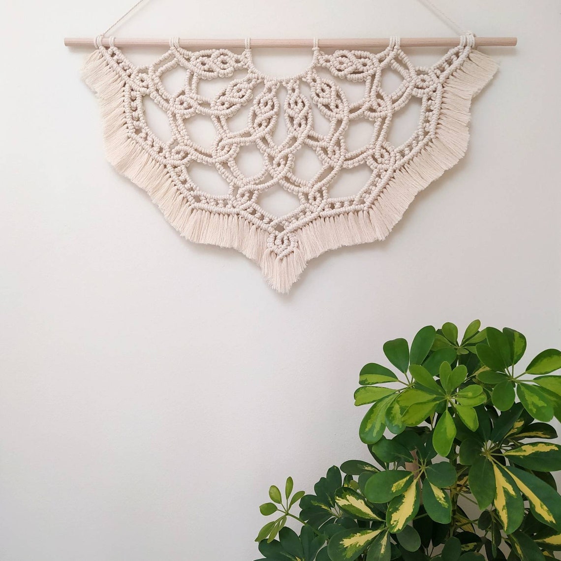 Macrame Half Mandala Semi Circular Macrame Wall Hanging for - Etsy