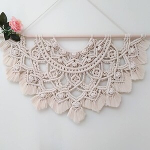 Macrame Half Mandala, Semi Circular Macrame Wall Hanging, Bohemian Home ...