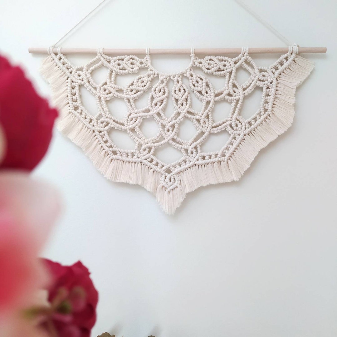 Macrame Half Mandala Semi Circular Macrame Wall Hanging - Etsy