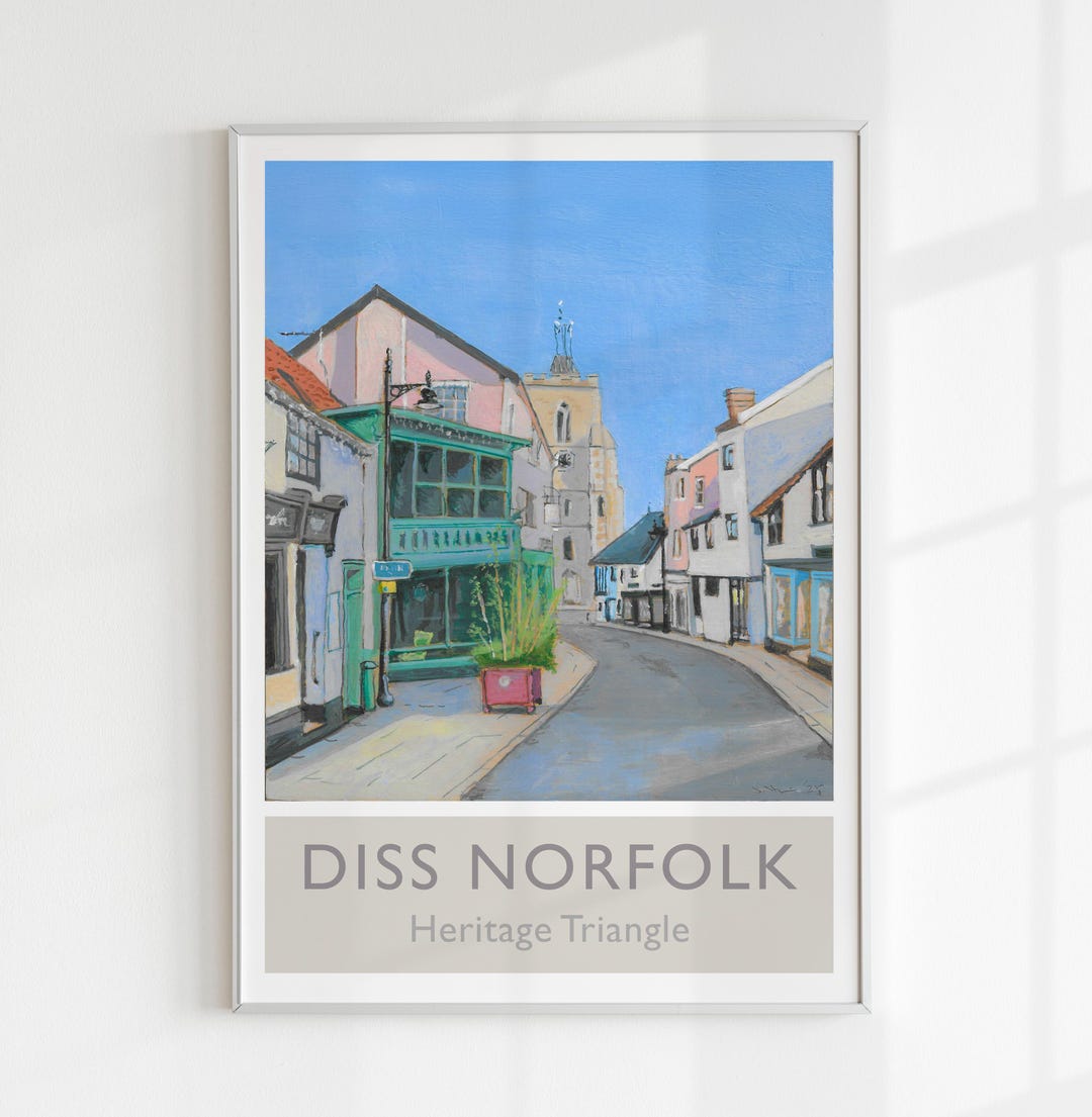Diss Heritage Triangle Poster Print - Etsy