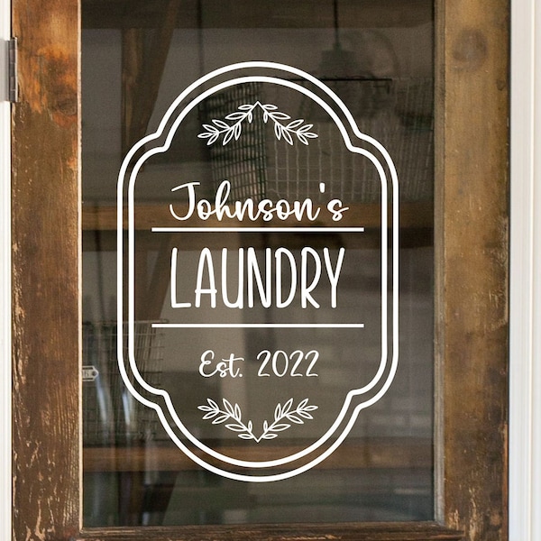 Laundry Room Sticker - Etsy