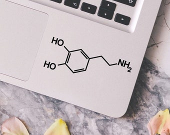 Dopamine Molecule Vinyl Sticker - Etsy