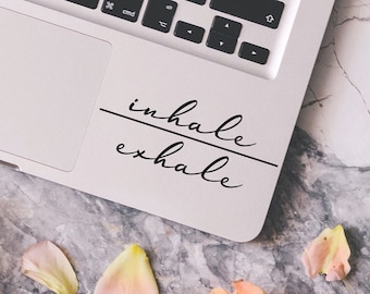 Inhale Exhale Decal. Vinyl Decal Only. Personalize Water Bottle ...