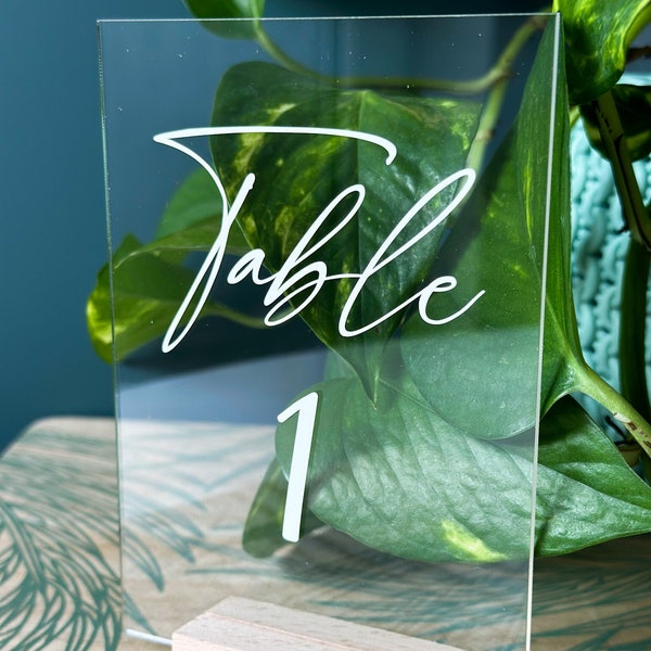 Table Number Sticker - Etsy