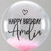 Personalized Balloon Vinyl DECAL, Birthday Balloon Custom Name Decal ...