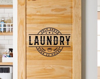 Laundry Room Door Decal | Etsy