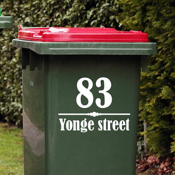 Garbage Can Decal - Etsy