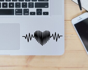 Life Heartbeat Decal, Life Heartbeat Sticker for Macbook, Laptop, Car ...