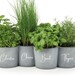 Herb DECALS, Potted Plant Labels, Herb Garden Vinyl Decals, Gardening ...