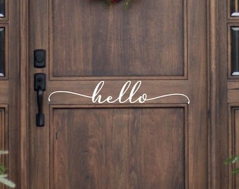 Hello Door Sign - Etsy