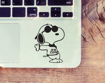 Snoopy laptop decal | Etsy