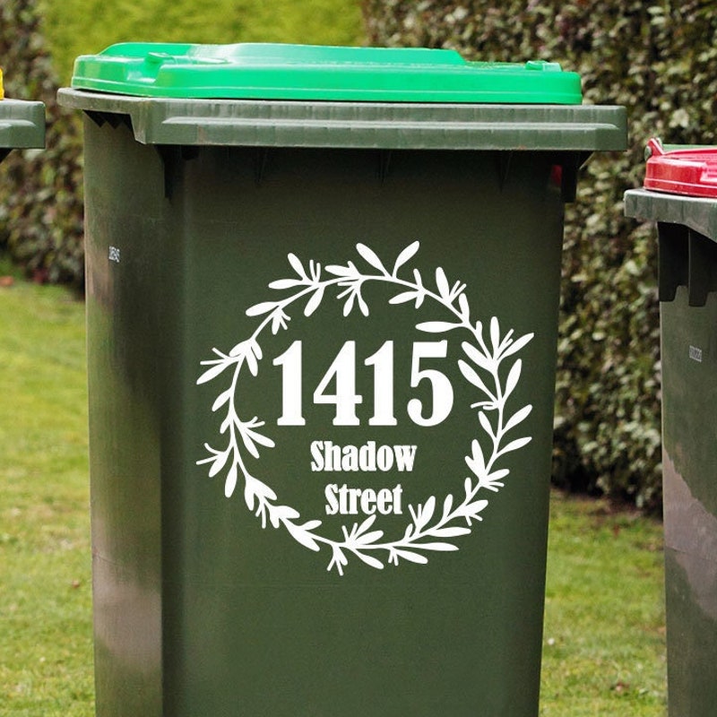Trash Can Decal - Etsy