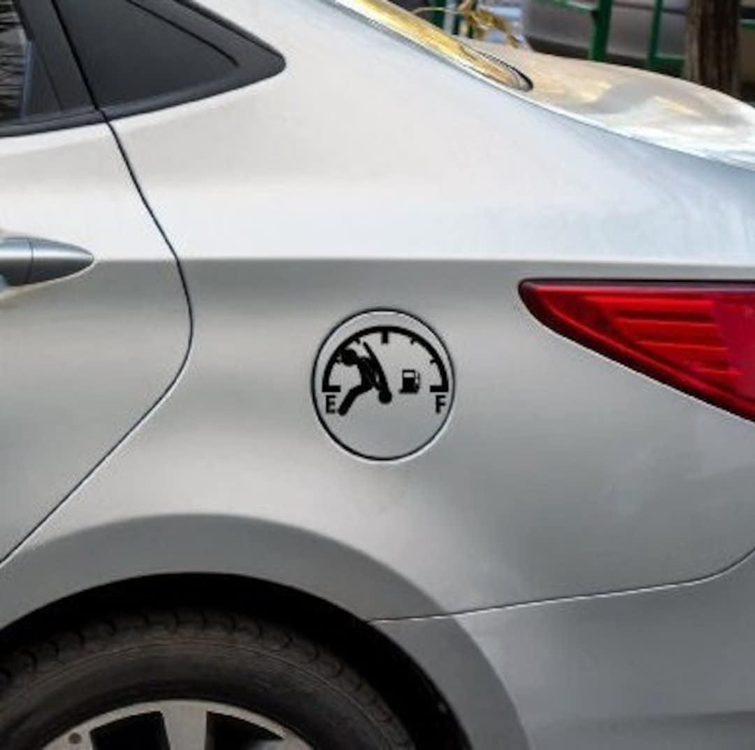 Fuel Tank Decal Sticker, Fuel Tank Cap Decal, Empty Gas Tank Car Decal ...