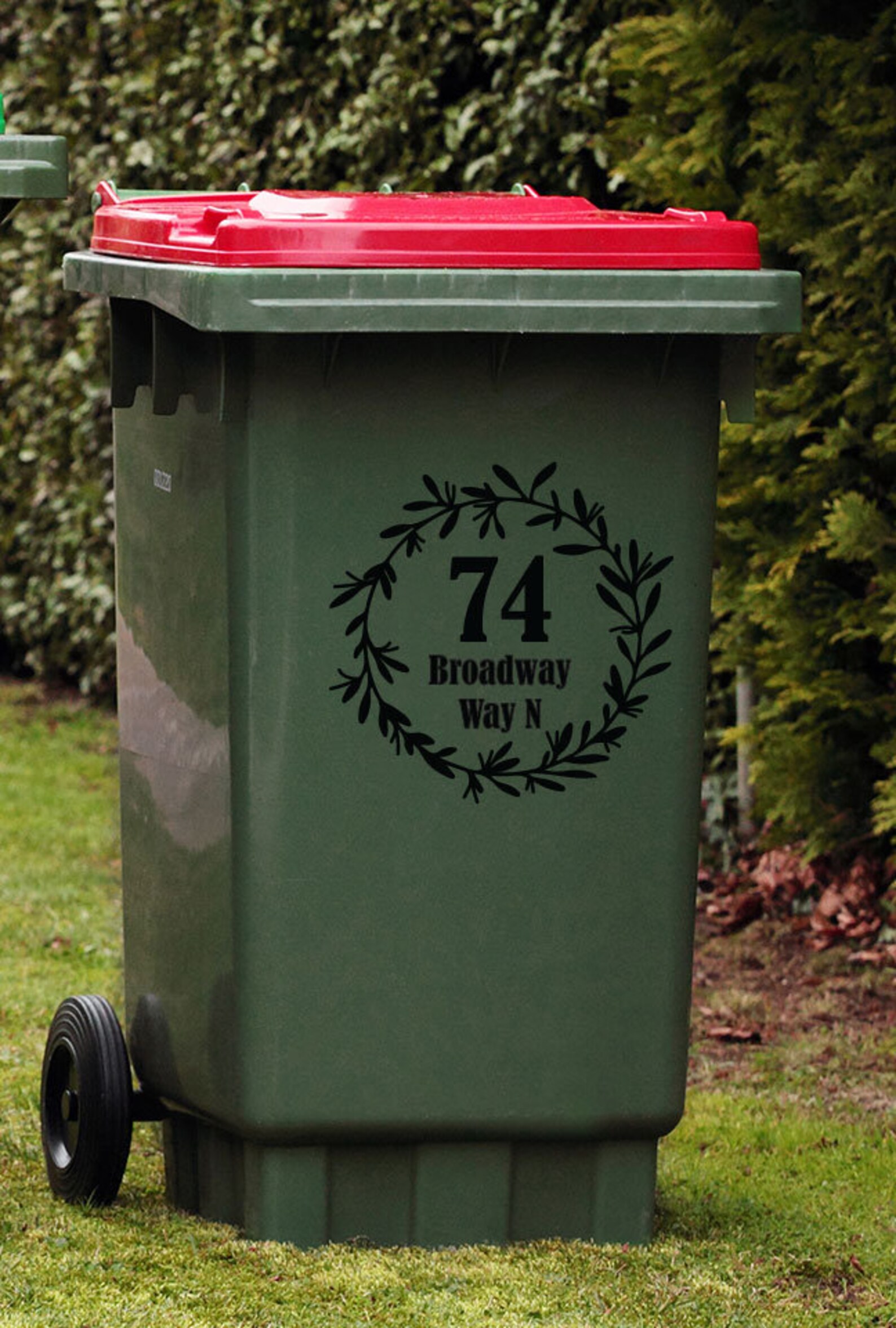 Custom Wheelie Bin Decal Number and Street Name Decal Bin - Etsy