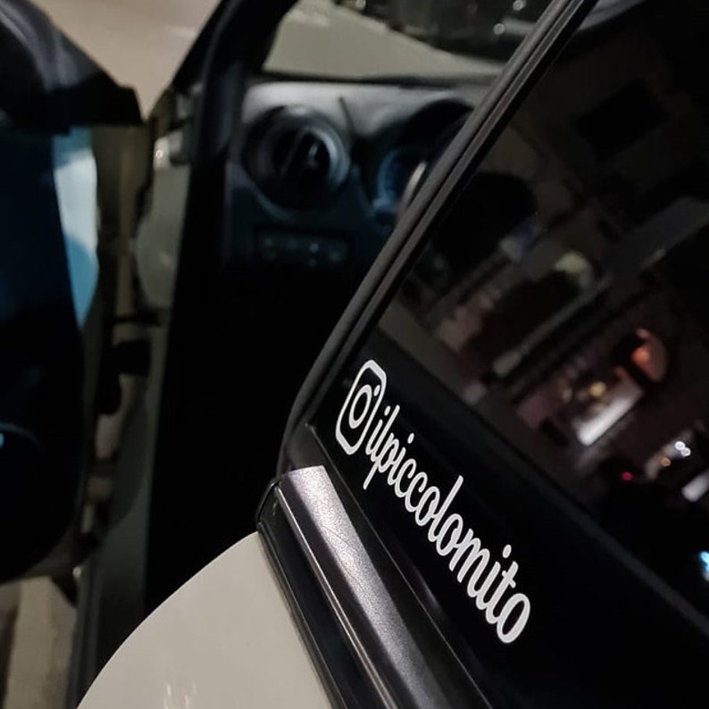 IG Custom Name Stickers Social Media Username Decal Car - Etsy