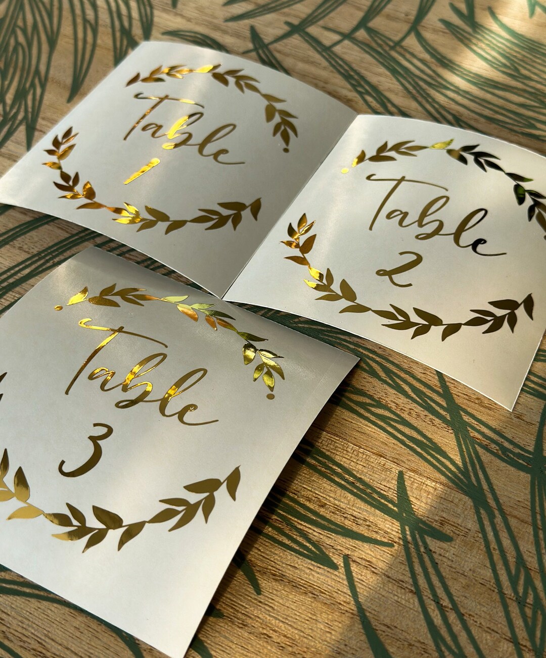 Wedding Table Number Decal, Table Number Stickers, Wedding Day ...