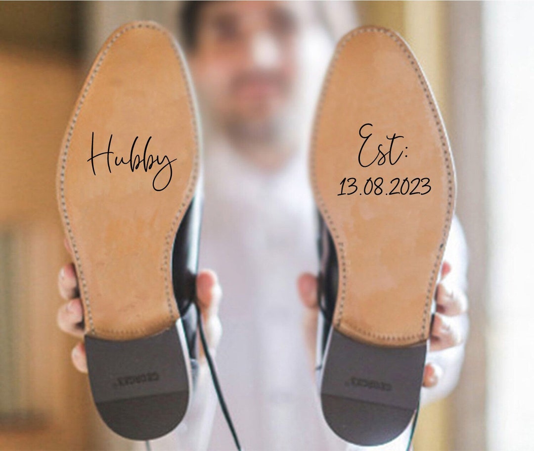 Custom Wedding Shoes Decal, Wedding Shoes Sticker, Groom Shoes Sticker ...