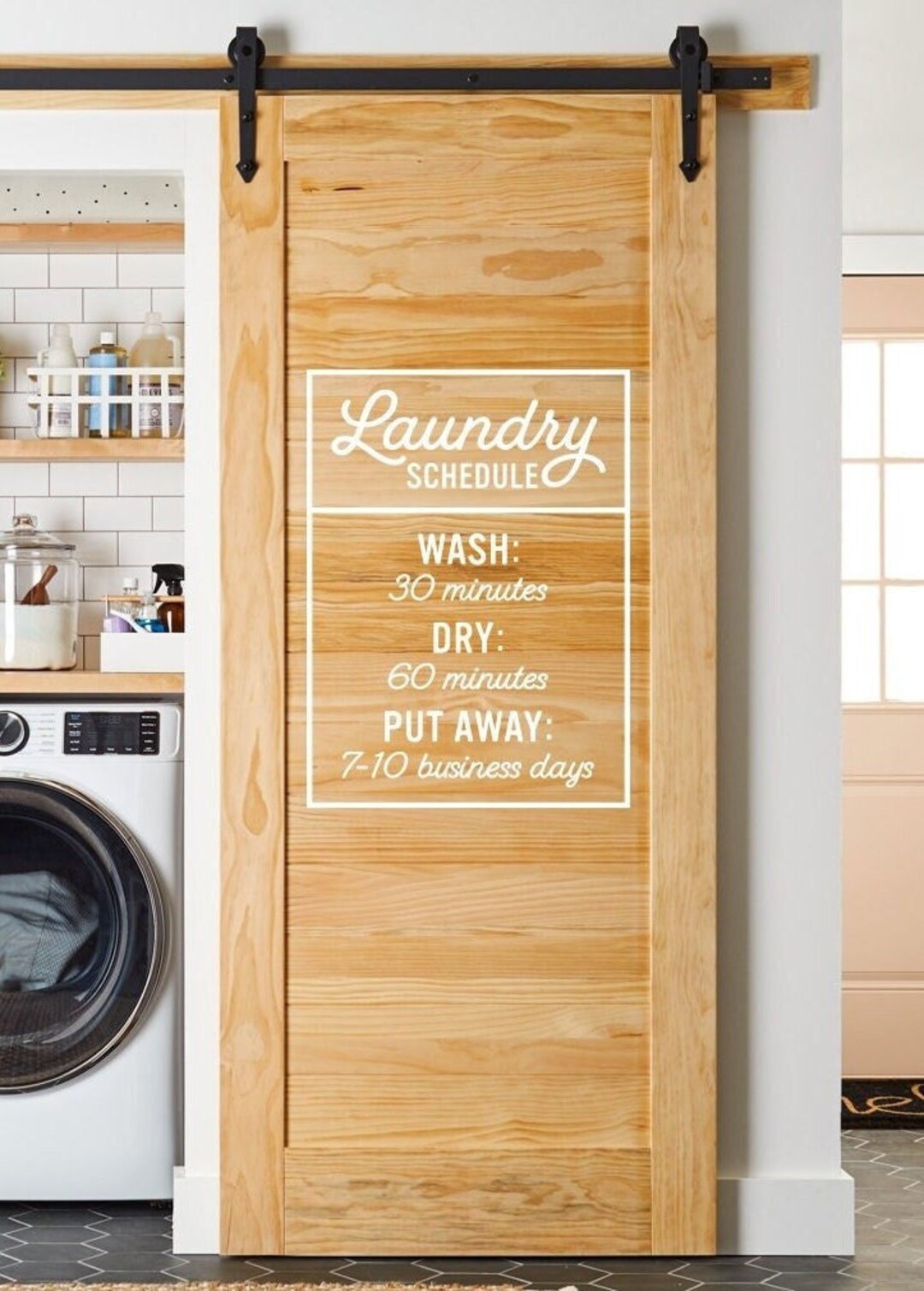 Laundry Room Door Decal Laundry Decal Laundry Room Art - Etsy