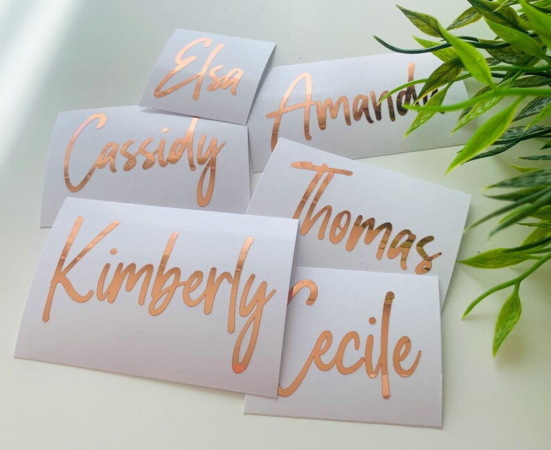 Custom Name Stickers Wedding Sticker Handwritten Vinyl - Etsy