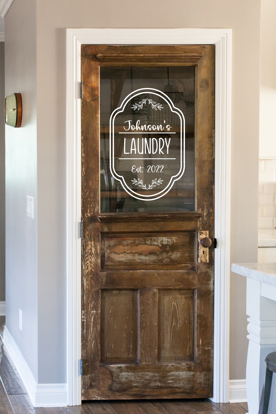Custom Laundry Room Door Decal, Laundry Decal, Laundry Room Art ...
