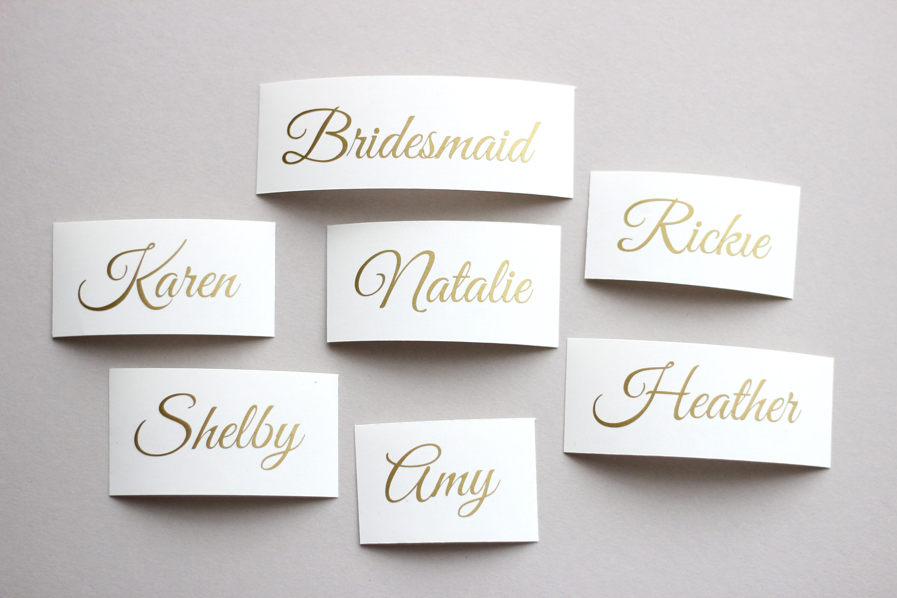 Custom Name Decal Wedding Party Decal Wedding Sticker Wine | Etsy