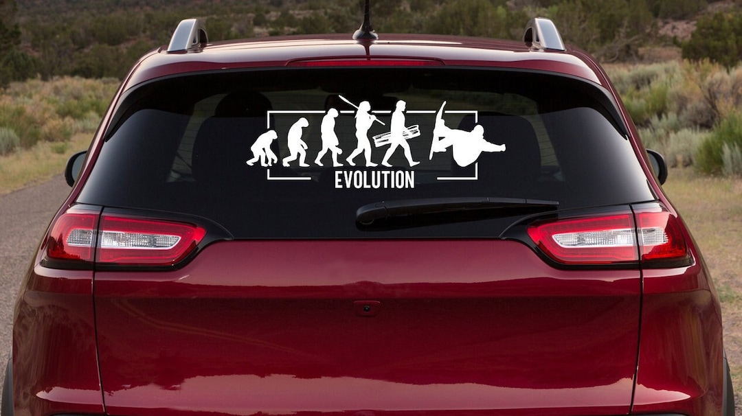Snowboarding Evolution Decal for Helmet, Laptop, Car - Etsy