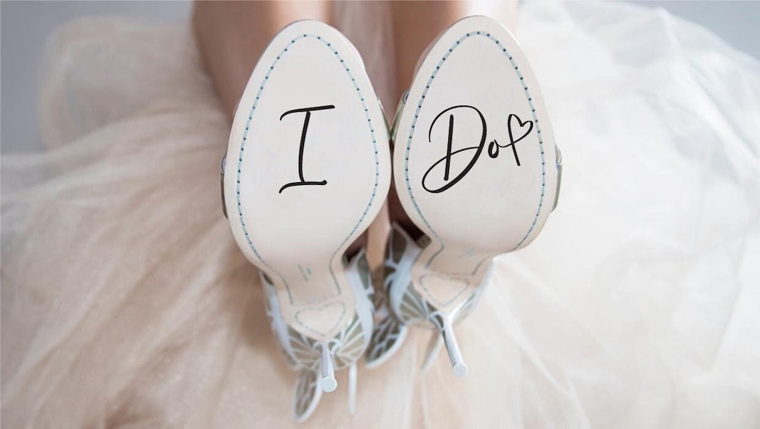 I Do Wedding Shoe Stickers, I Do Decal, Wedding Shoes Decal, Bride Shoe ...