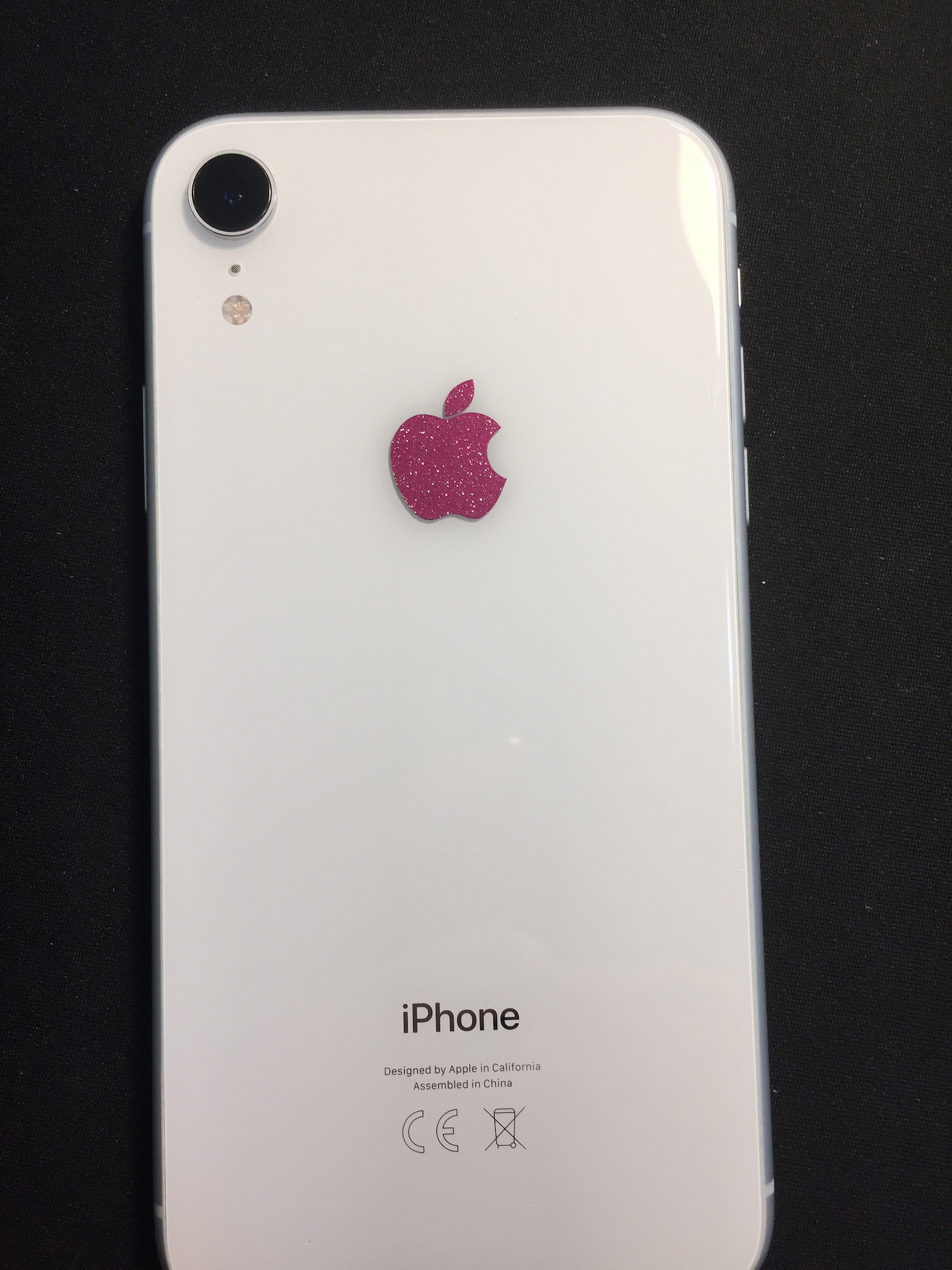 For Apple Logo Decal Iphone Logo Sticker Glitter Apple - Etsy