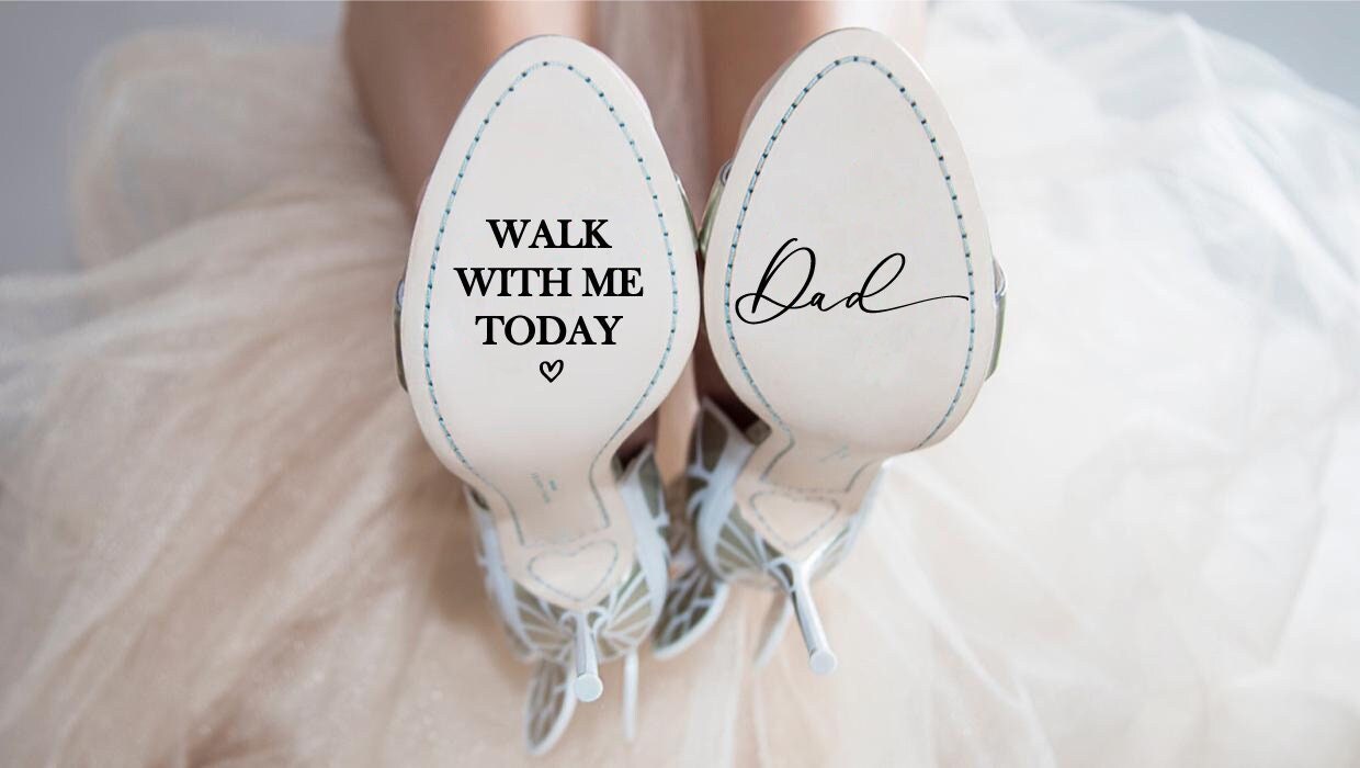 Custom Wedding Shoes Decal, Wedding Shoes Sticker, Bride Shoes Sticker ...