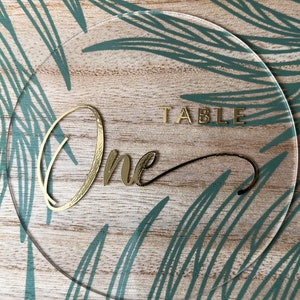 Wedding Table Number Decal Table Number Stickers Wedding Day - Etsy