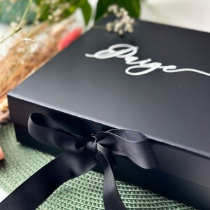 Personalized Gift Box With Ribbon, Bridesmaid Proposal Box, Luxury Gift ...