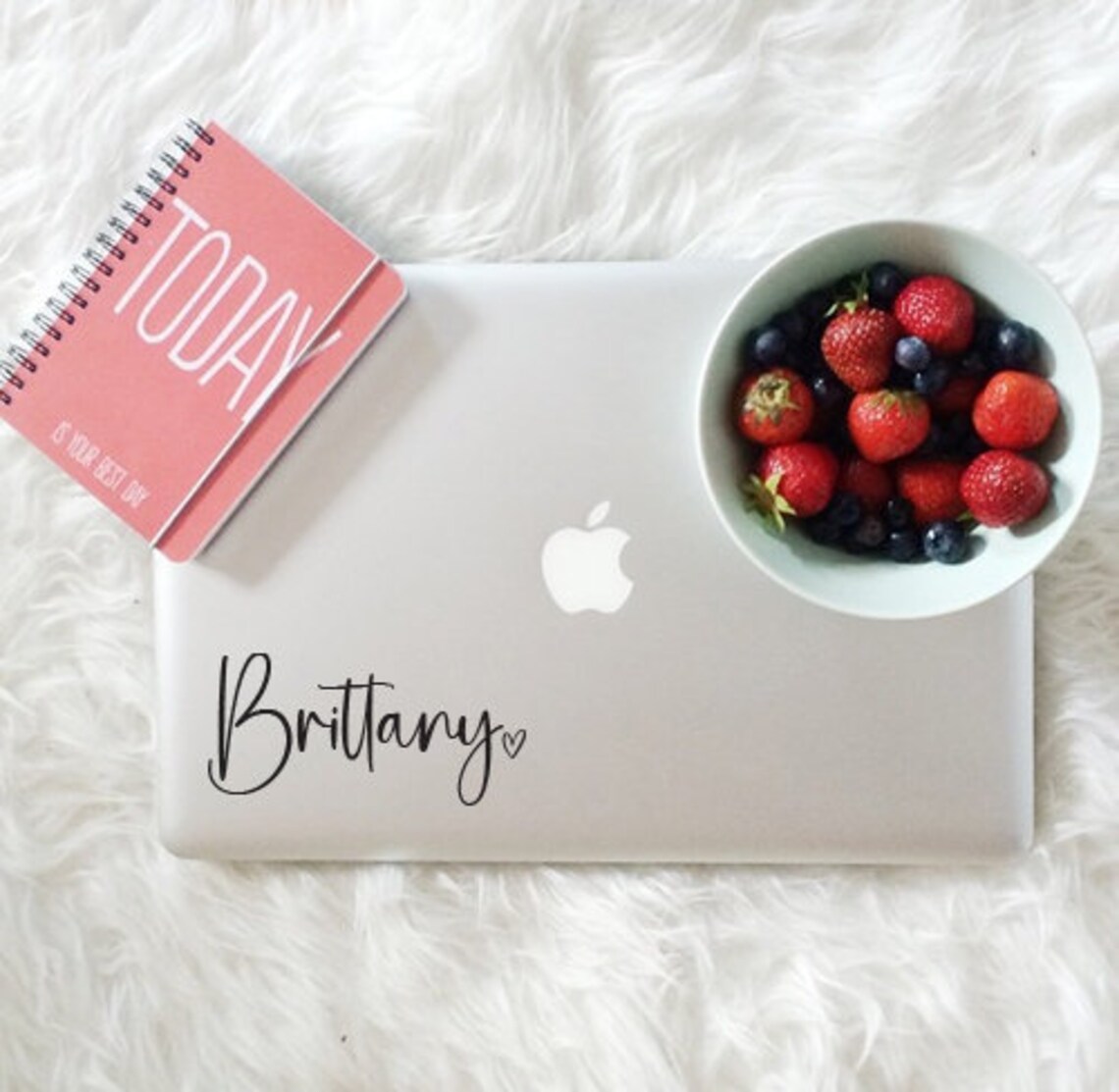 Custom Name With Heart Decal Yeti Decal Wine Glass Decal | Etsy